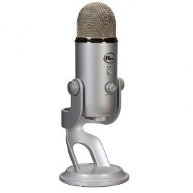 Blue Yeti Silver - микрофон USB, студийный конденсаторный
